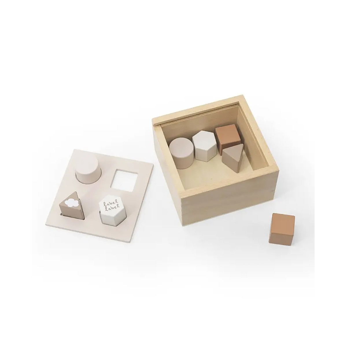 Toy label label from natural wood Sorting box (18+ months) - Alouette ...